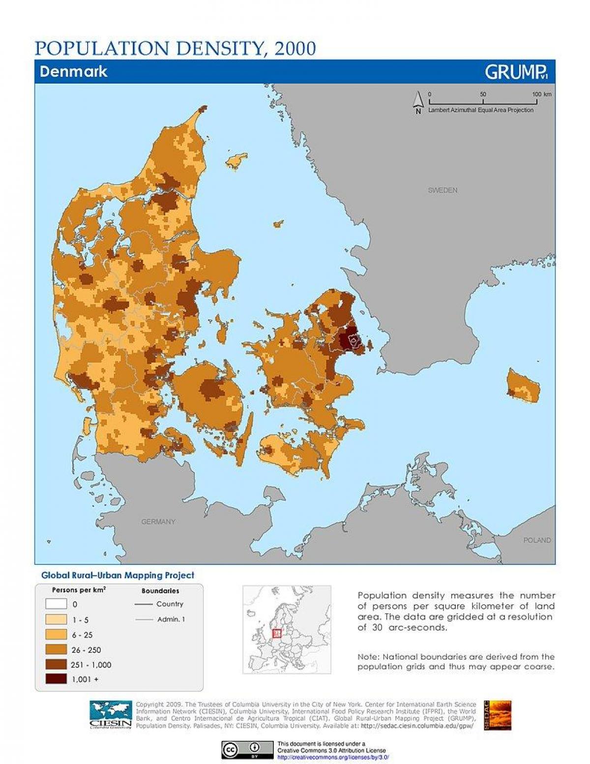 Bevolkingskaart Van Europa
